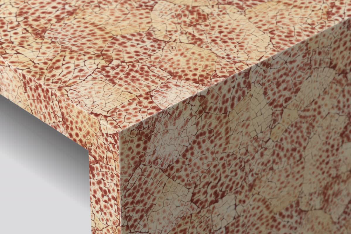 Coffee Table EggShell Snakeskin Variegated Burgundy – Diary of a Tile ...